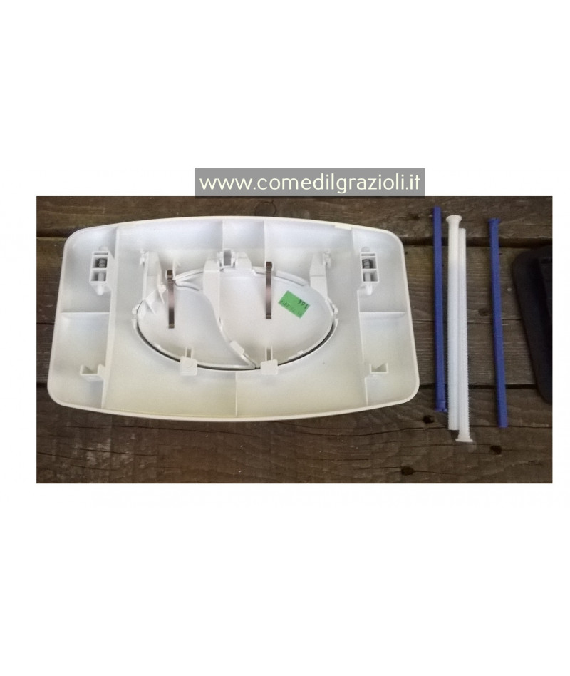 STORM PLACCA X CASSETTA WC INCASSO STELBI 09068 WALL DOPPIO TASTO BIANCA